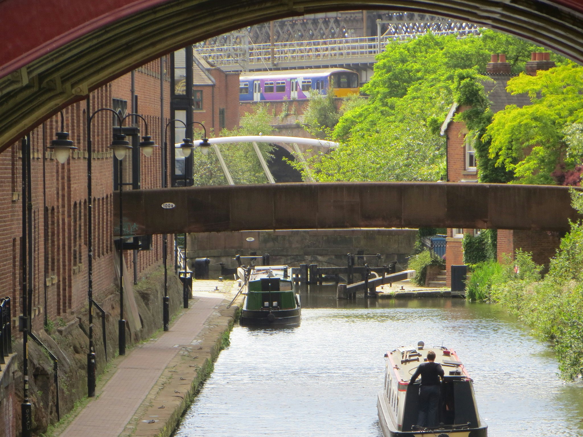 Explore the Scenic Rochdale Canal St Tow Path Bridge in Manchester