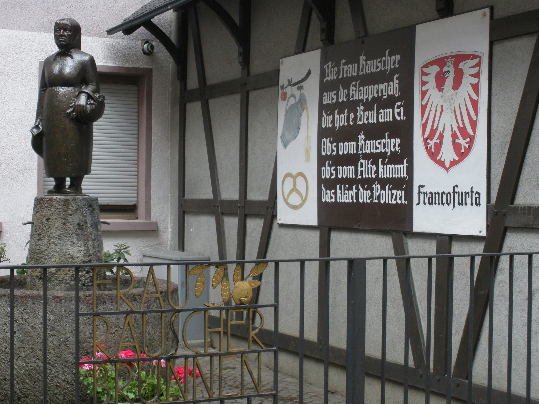 Experience the Charm of the Fountain of Frau Rauscher in Frankfurt